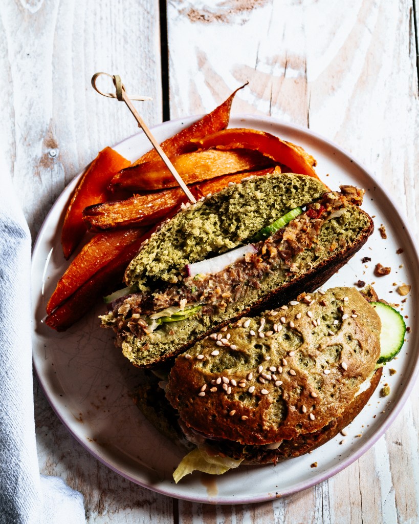 Panini veloci per burger al tè matcha (vegan) + ricetta facile per ...